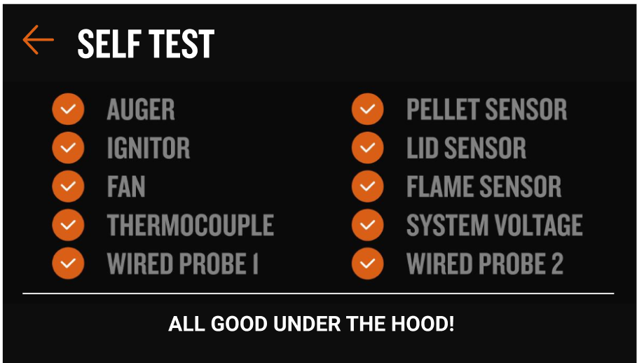Self Test & Part Diagnosis – Traeger Support