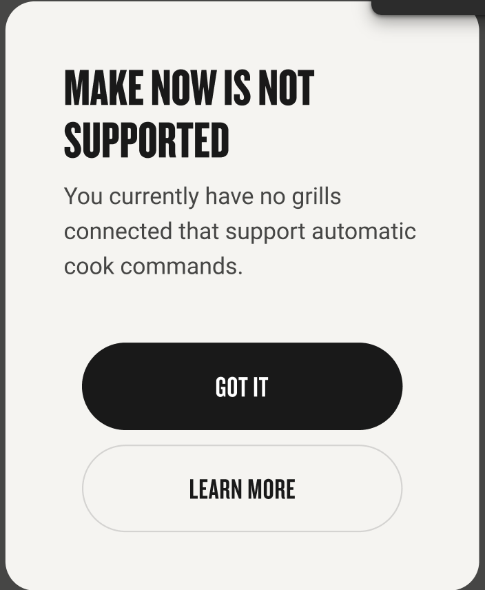 Using Make Now in the Traeger App – Traeger Support